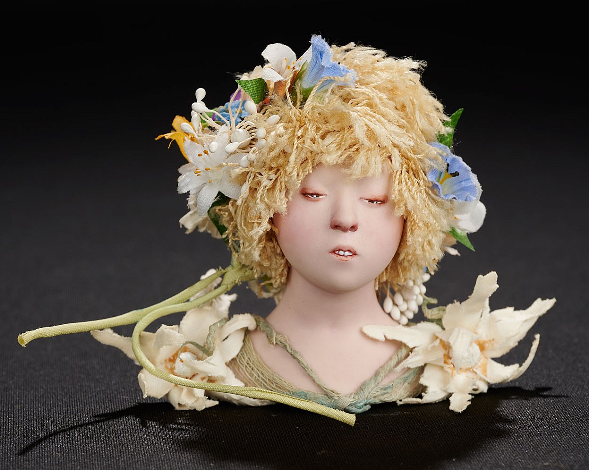 Fantasy Figural Head of Flower Child by NIADA Artist E.J. Taylor