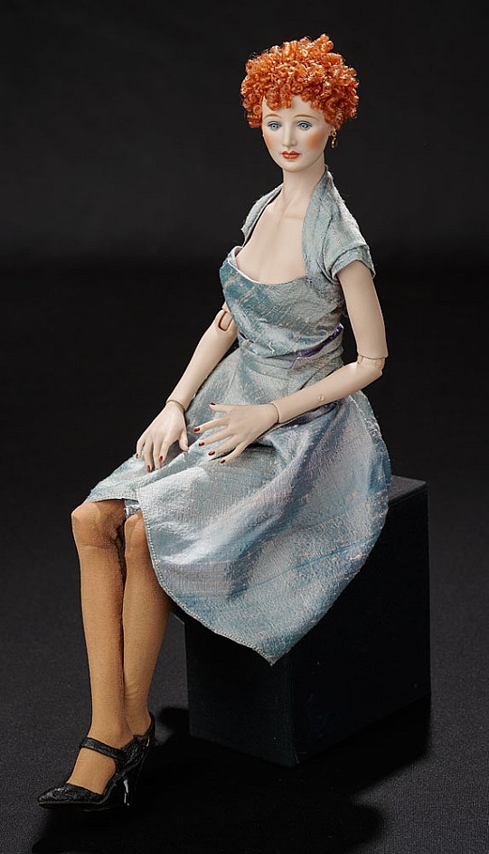 "Madge Overbee" Porcelain Doll by NIADA Artist, Elizabeth Brandon