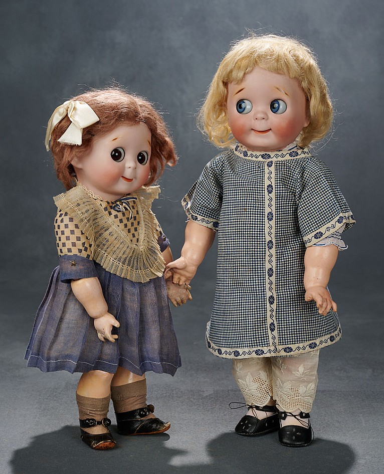 German Bisque Brown-Eyed Googly, Model 221, by Kestner