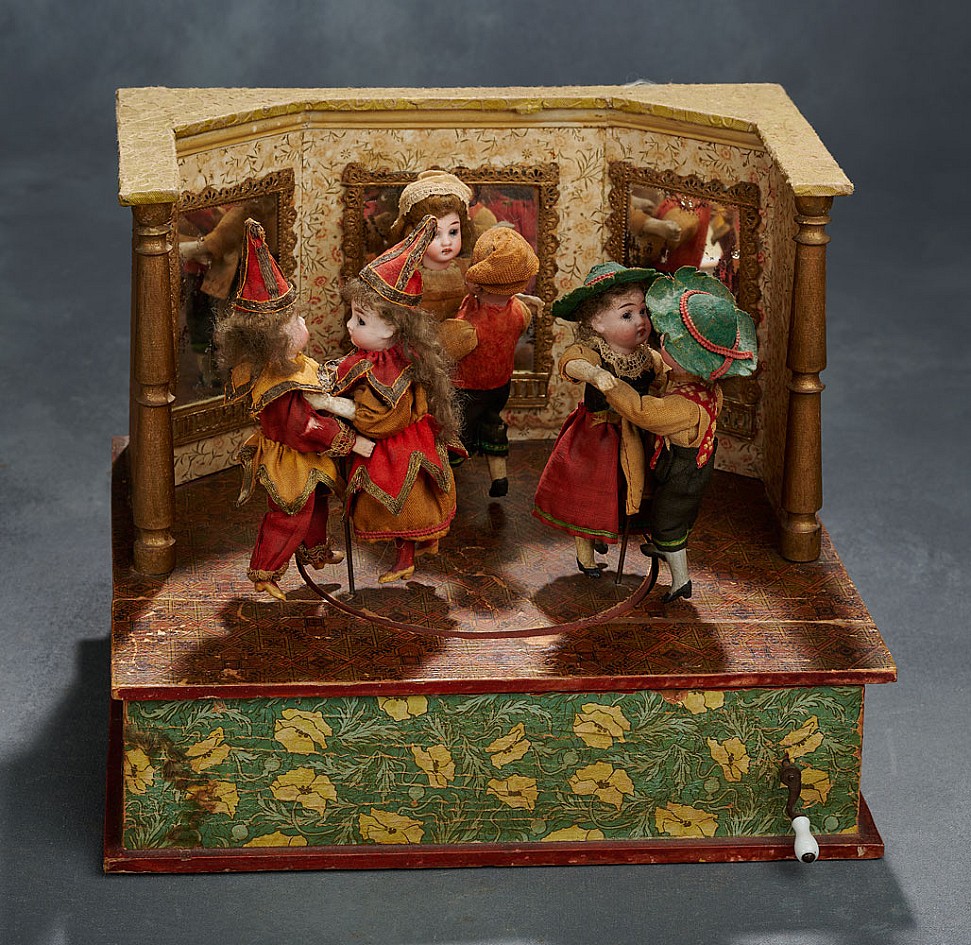 German Wind-Up Musical Toy by Zinner and Sohne