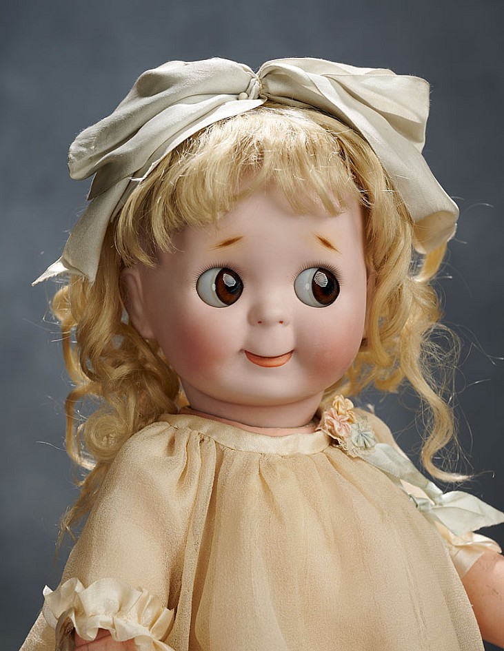 German Bisque Googly, Model 221, by Kestner in Rare Largest Size