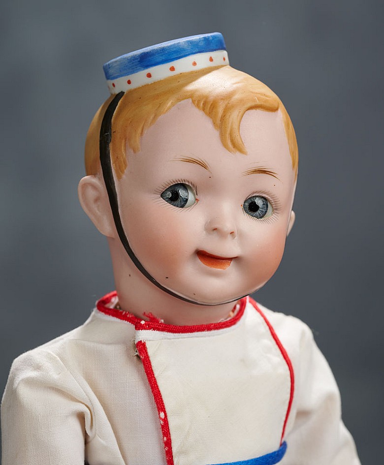 German Bisque Bellhop Googly by Max Handwerck