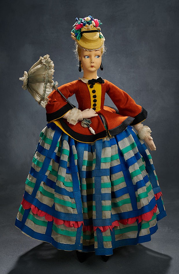 Italian Felt Salon Doll by Lenci