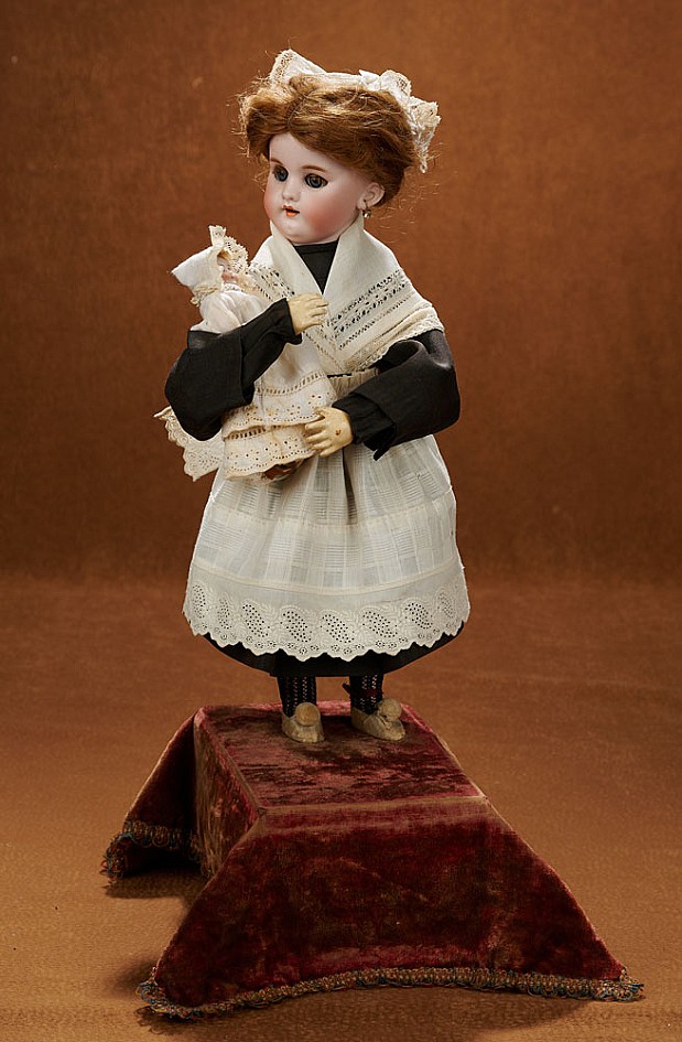 20" French Musical Automaton "Nanny with Baby" by Roullet & Decamp for ...