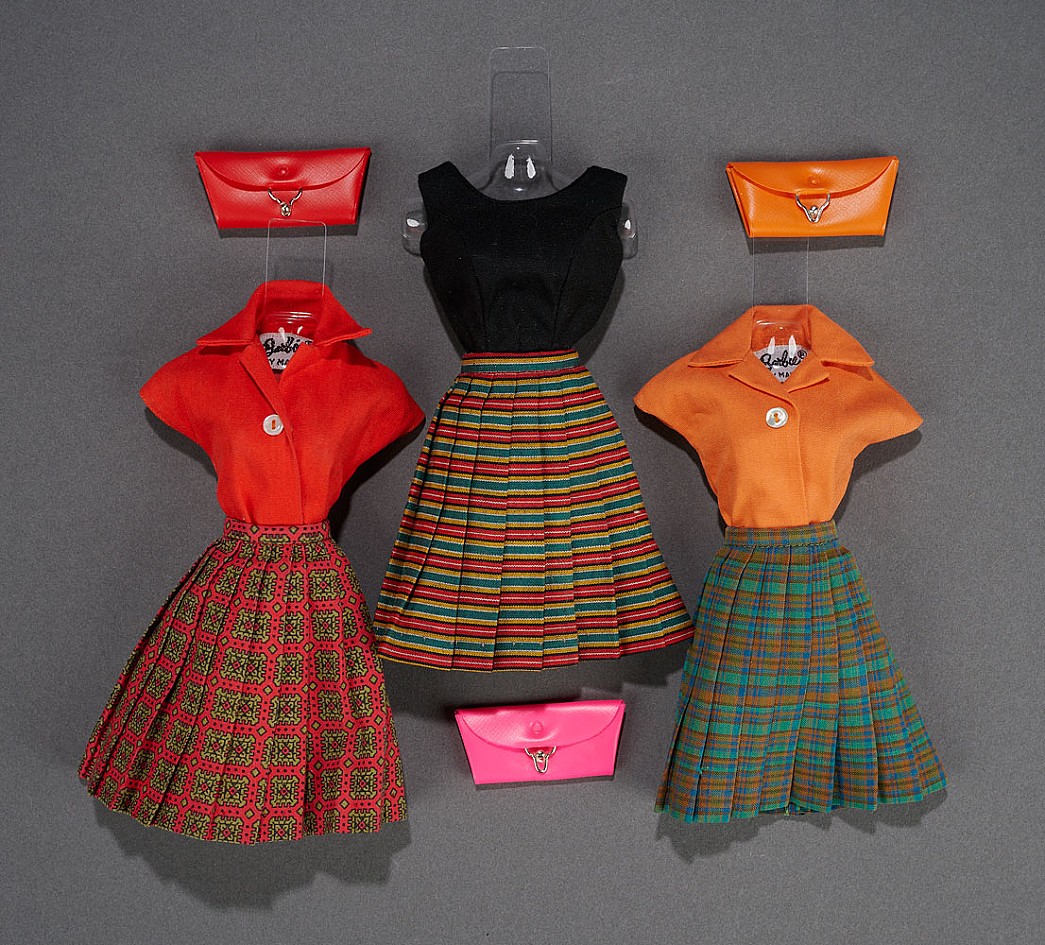1966 Rare "Pert Skirt" Variations and Pak Blouses for Barbie Doll